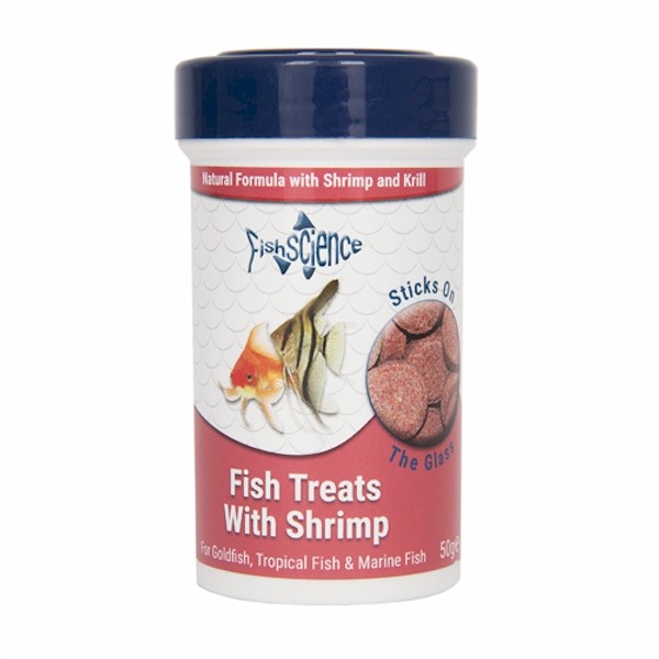 Fish Science Treats With Shrimp 50g | The WaterZoo | Tropical fish ...