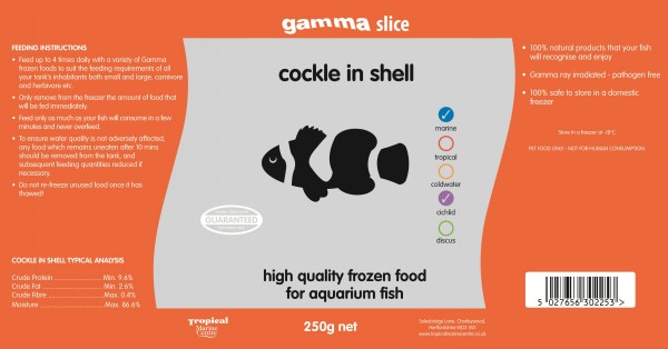 Frozen Cockle In Shells 250g | The WaterZoo | Tropical fish | marine ...