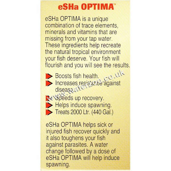 Esha Optima Fish Health Booster | The WaterZoo | Tropical fish | marine ...