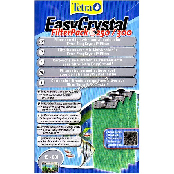 Tetra Easy Crystal Filter Pack C 250/300 3pk | The WaterZoo | Tropical ...