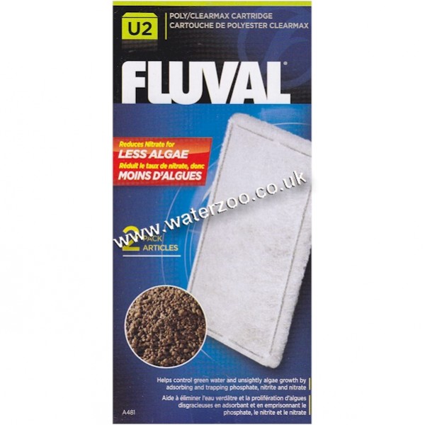 Fluval U2 Poly-max Cartridge 2pk | The WaterZoo | Tropical fish ...