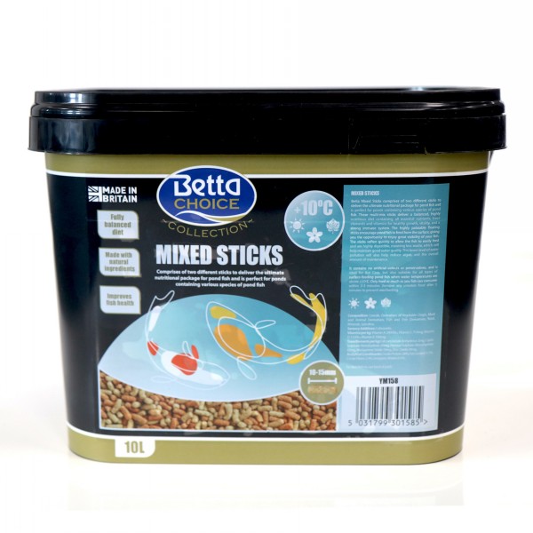 Betta Choice Pond Sticks Mixed Bucket 10l Rrp 22.95 | The WaterZoo ...
