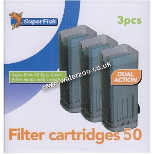 Superfish Aquaflow 50 Cartridges 3pk | The WaterZoo | Tropical fish ...